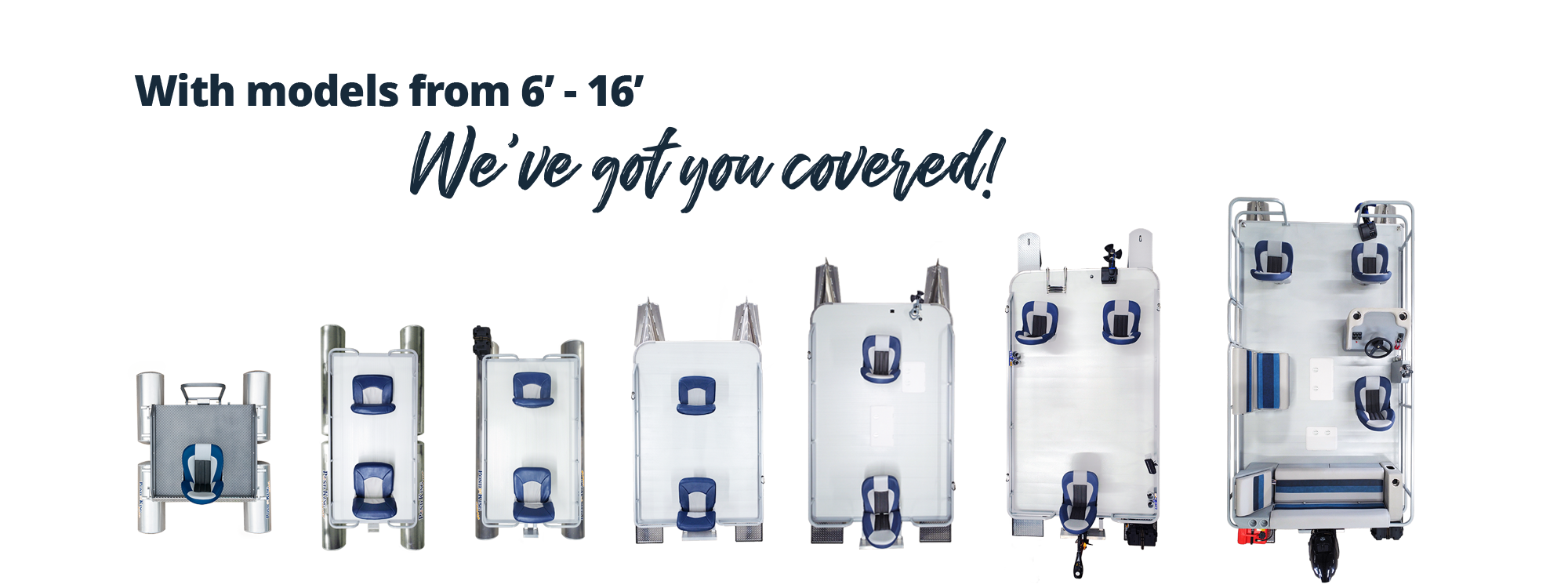 Small Pontoon Boats by Pond King