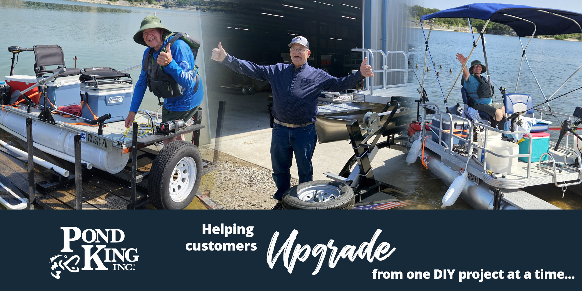 Small Pontoon Boats by Pond King